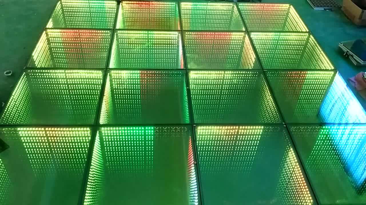 New Design Mirror Glass Rgb Make 3d Led Dance Floor - Buy China 3d ...