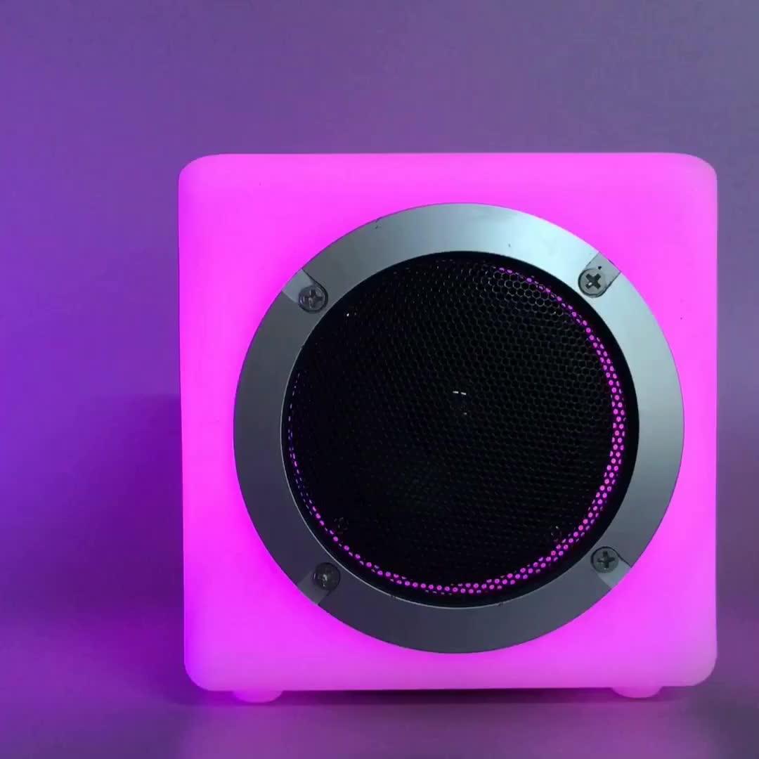 New Fashion Custom Printing Light Up Color Changing Mini Cube Led Music ...