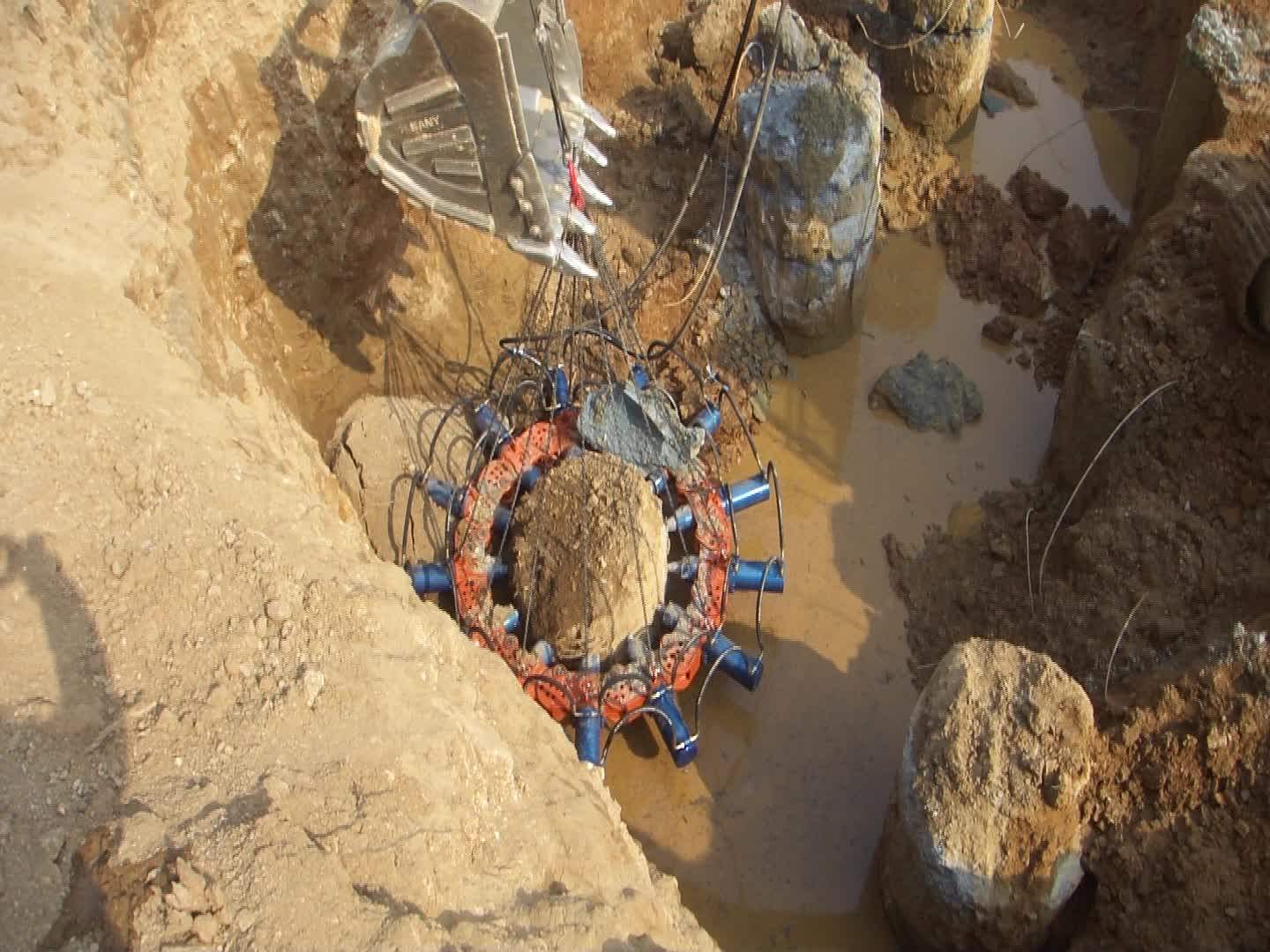 Chinese Professional Hydraulic Pile Crusher Equipment Hydraulic Round ...