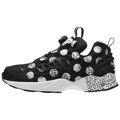 Reebok InstaPump Fury Road 黑白波点充气复古跑鞋V68799