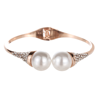 网红大珍珠原创手镯个性百搭小众