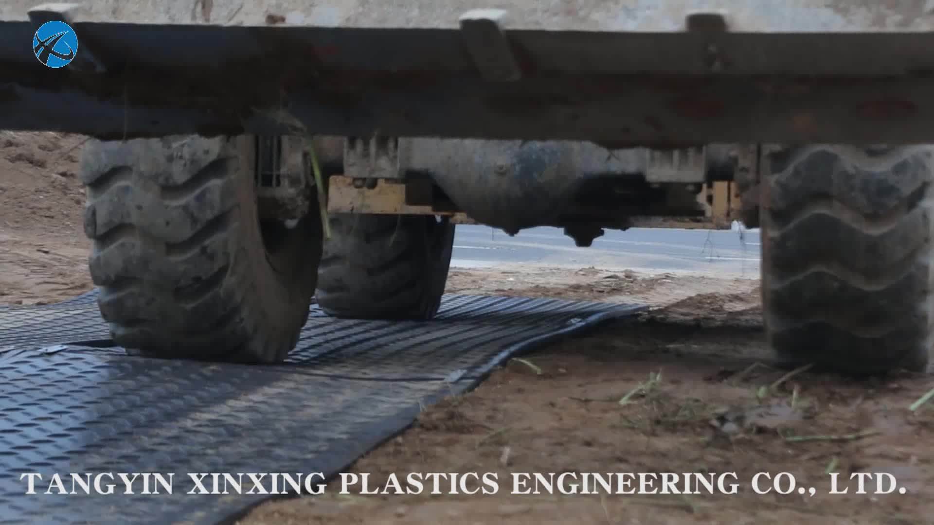Portable Compressed Pe Heavy Duty Lorry Track Mats For Ground ...