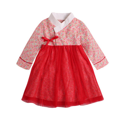 婴儿韩版女宝宝连身衣纱裙爬服