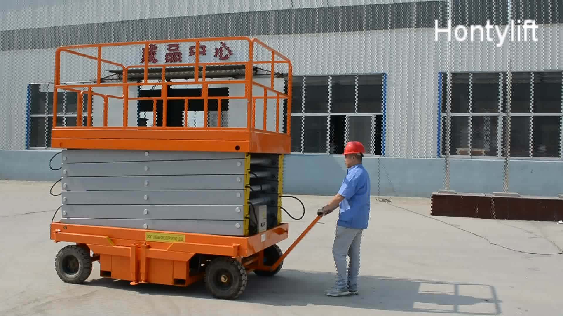 Low Cost Adjustable Lifting Height Construction Aerial Work Scissor ...