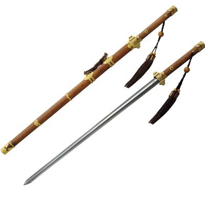 龙泉古越唐剑软剑武术剑花纹钢