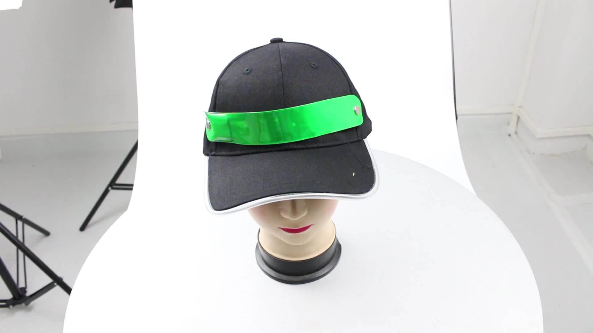 2019 Customize Logo Led Cap With Multi-color Led Lights 6-panel Hat ...