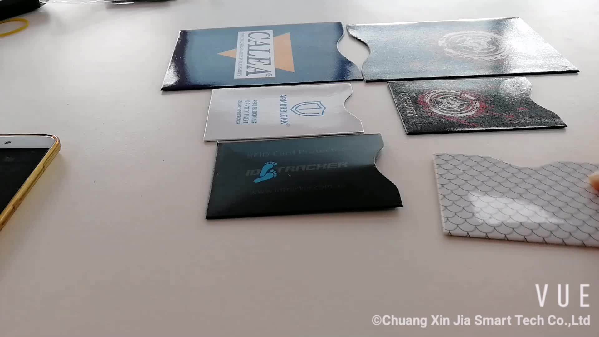 Custom Hard Plastic Rfid Credit Card Sleeves Blocking Card Protector ...