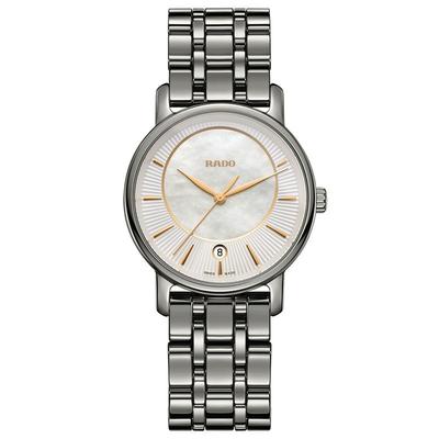 Rado雷达官方钻霸系列女陶瓷手表女石英表瑞士进口腕表