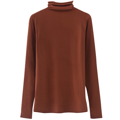 eal春季款修身打底高领针织衫