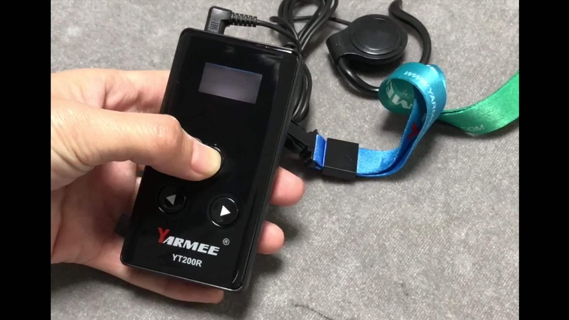 Portable Tour Guide System Receiver Yt200 Audio Guide/ Sound Wireless ...