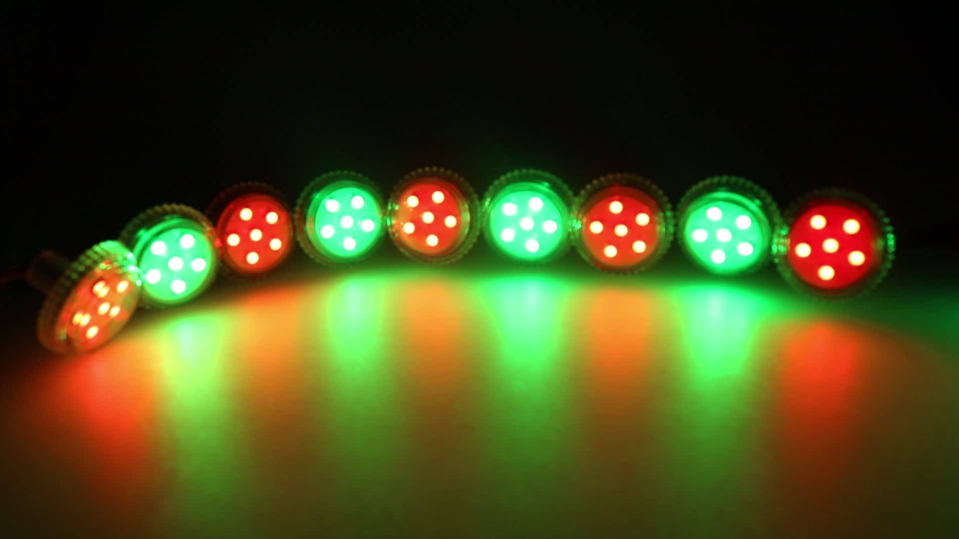 Flat Cover 35mm 9 Rgb Led Pixel Light E14 Hole And E 10 Hole 12v/24v ...