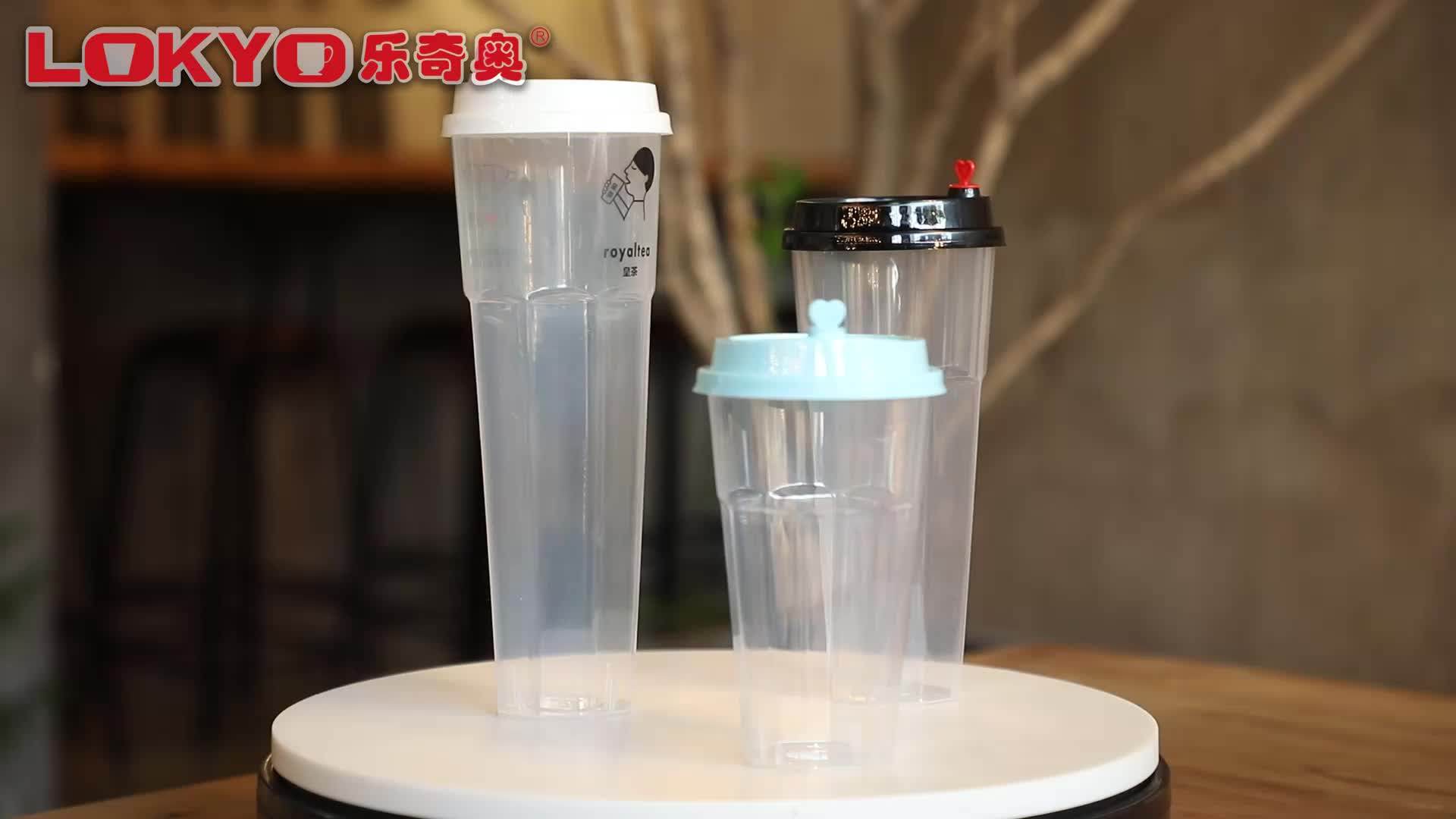Super Large Plastic Cup 1000ml Milk Tea Cups Transparent Disposable ...