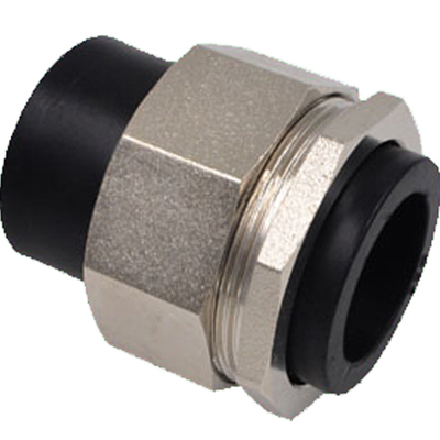 20 25 32 40 50 63 75PE双头活接热熔4分PE黑色自来水管管件配件