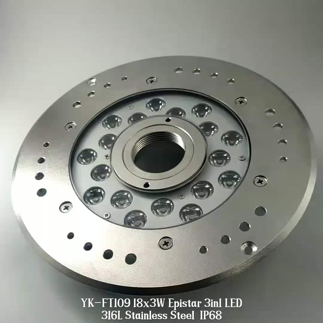 316l Stainless Steel 24v 54w Rgb Ip68 Underwater Fountain Led Outdoor ...