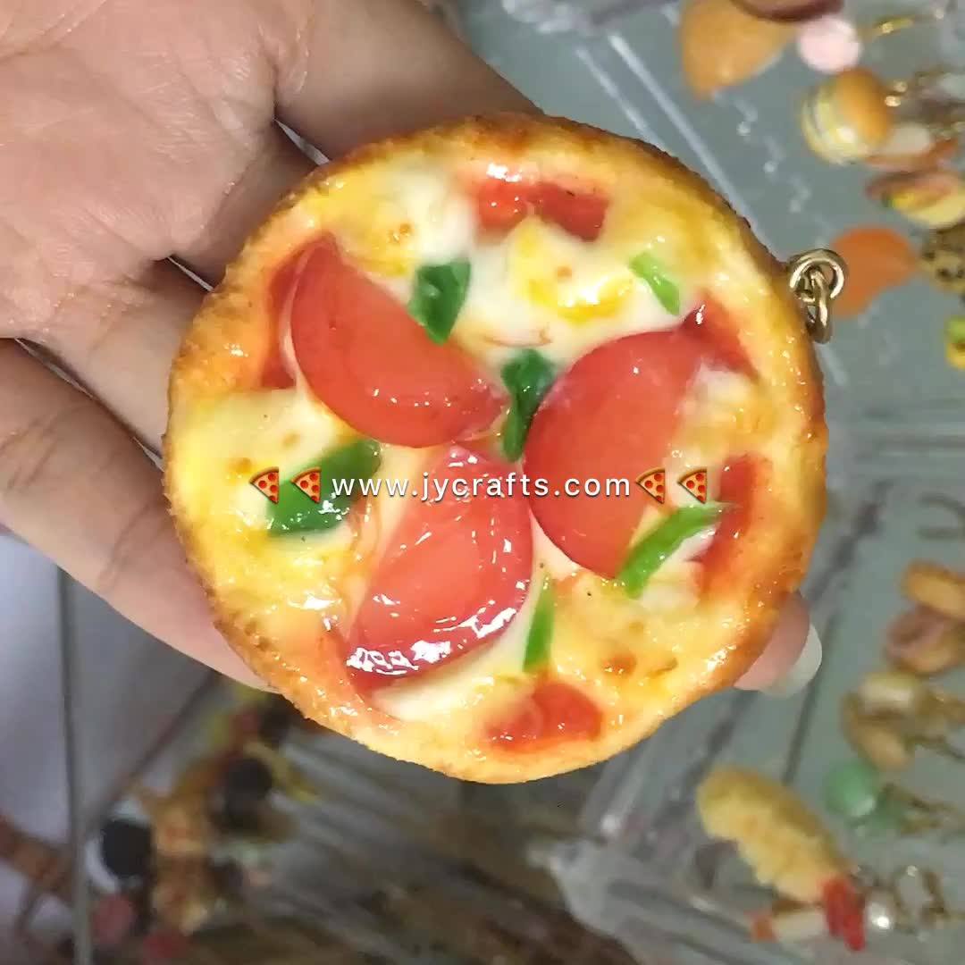 Chic Ornaments Fake Food Jewelry Artificial Pizza Dangler - Buy ...
