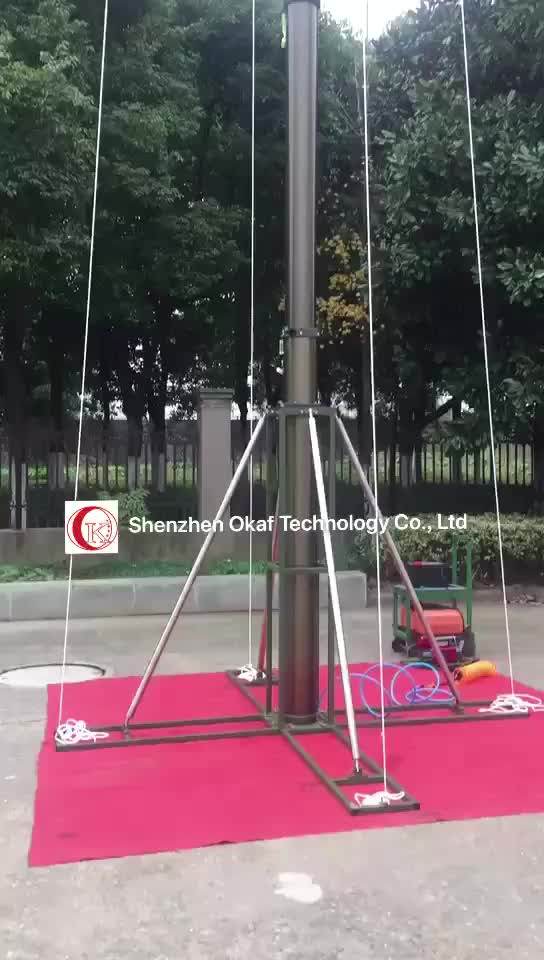 10m Aluminum Pneumatic Telescopic Antenna Mast Tripod Mast Pole ...