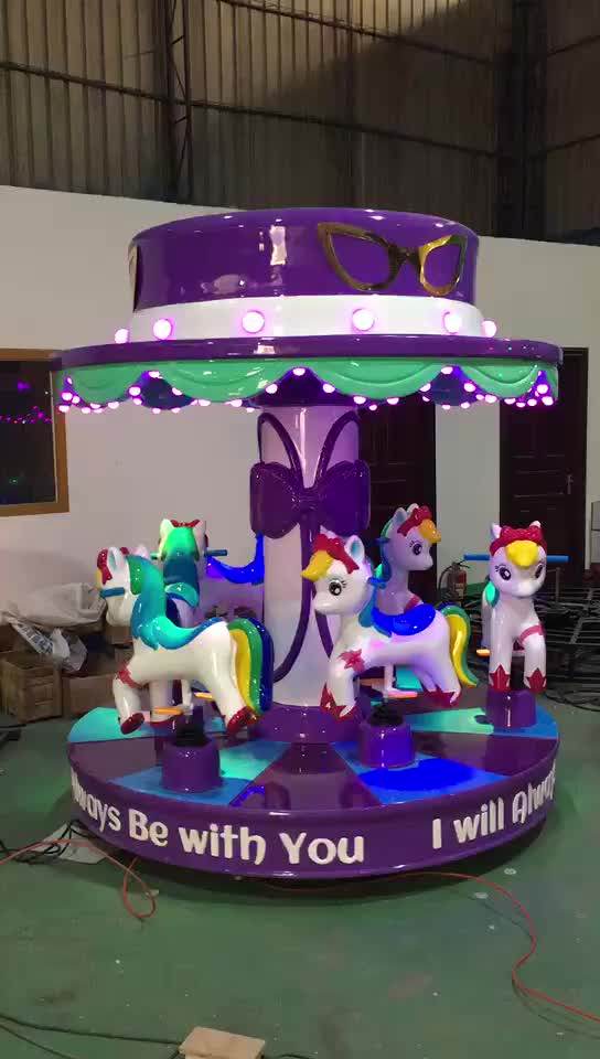 New Arrival 4 Seat Kids Carousel Rides Game Machine Coin Operated ...