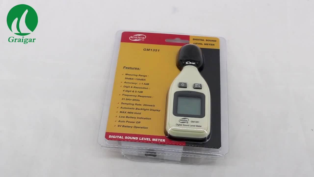 Gm1351 Digital Lcd Ultrasonic Sound Level Meter - Buy Sound Level Meter ...