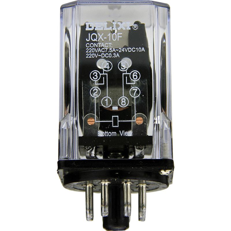 德力西中间继电器220v交流 JTX-3C继电器11圆脚24v小型继电器_虎窝淘