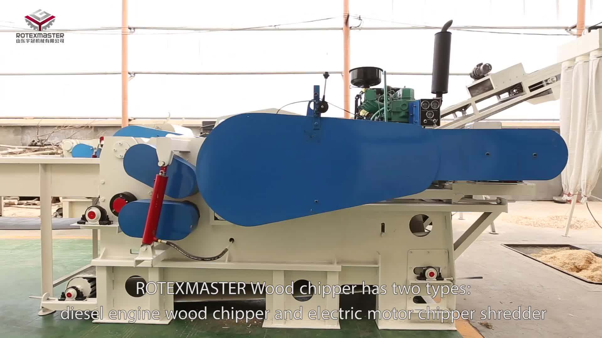 2017 New Technology Wood Drum Chipper /tree Log Wood Chopper Cutter ...