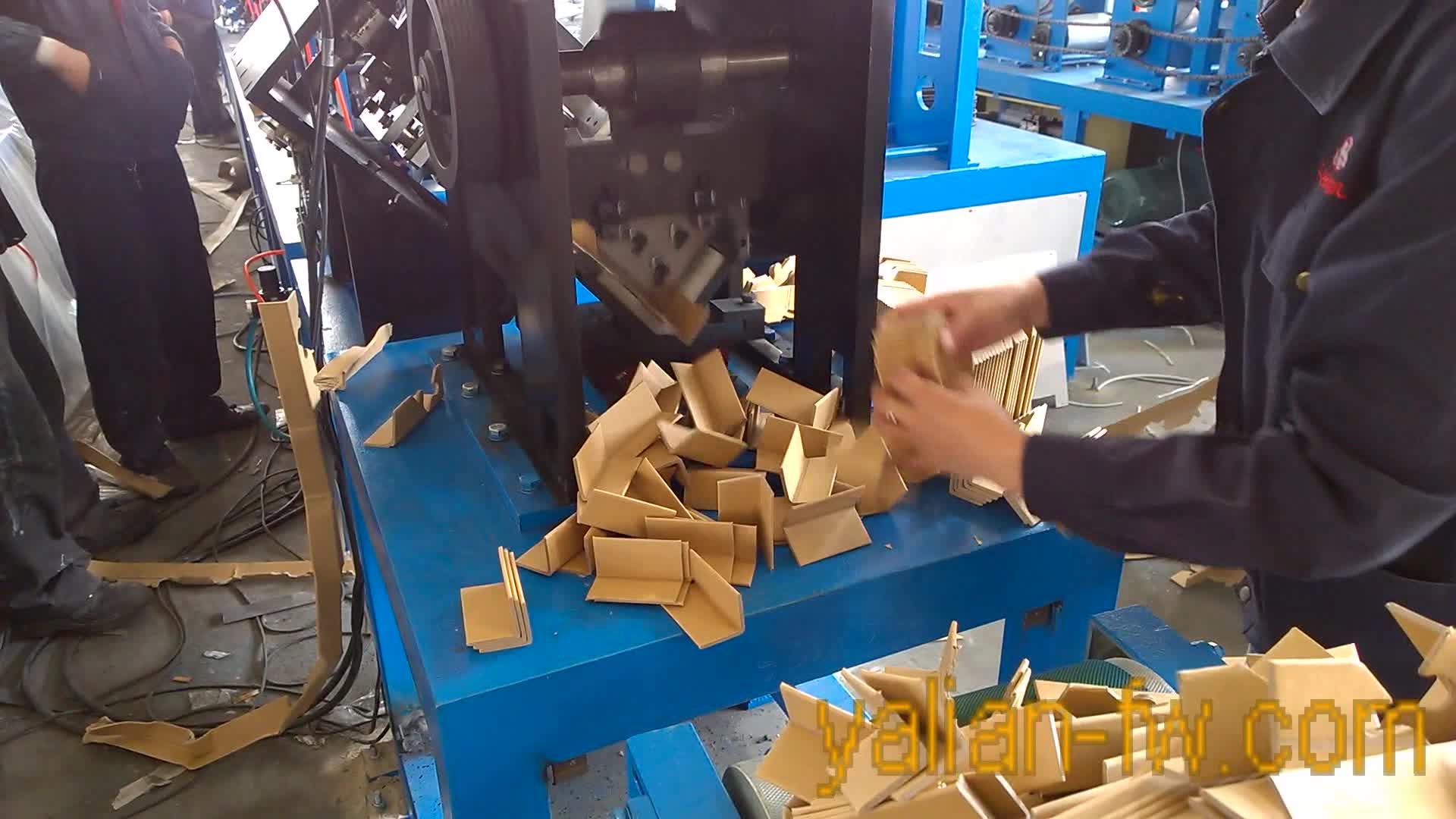 Full Automatic High Speed V Shape Paper Edge Board Machine - Buy Edge ...