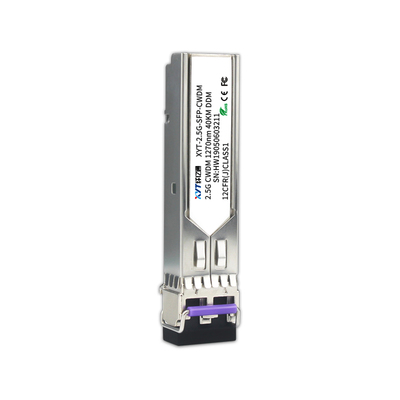 纤亿通 40km 2.5G CWDM粗波分光模块 单模双纤SFP-2.5G-CW 1270~1610nm LC口 兼容华为中兴思科可定制