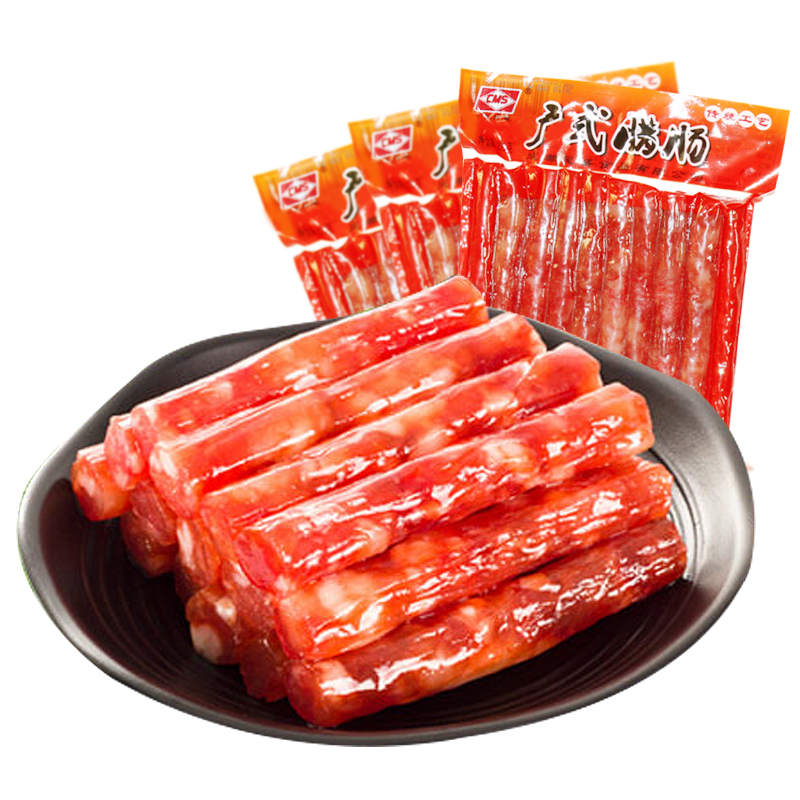 四川宜宾天味中式小香肠广味腊肠85g*4袋甜肠火锅烧烤串串香菜品_虎窝淘