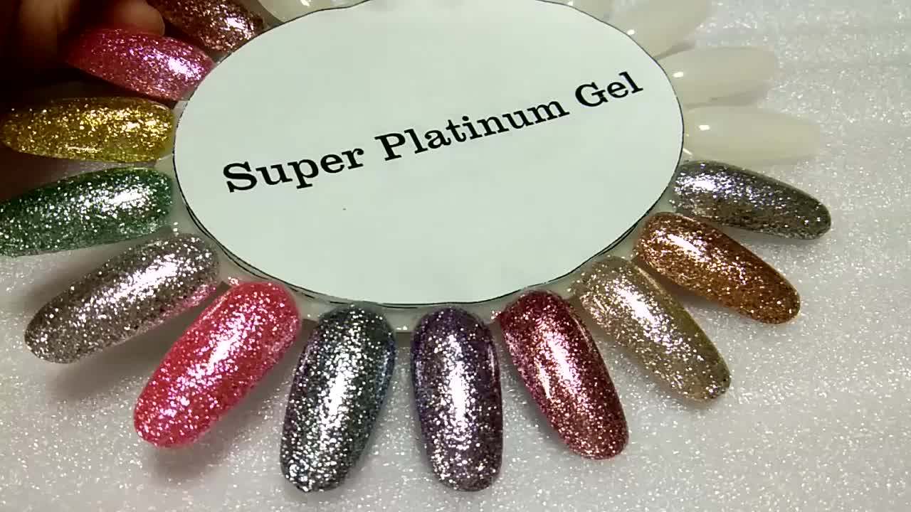 Oem Súper Platino Gel Efecto De Metal Super Brillo Gel Polaco - Buy ...