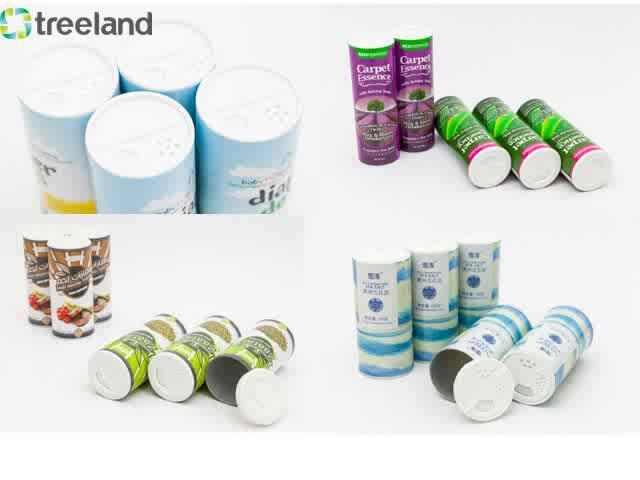 Shaker Paper Tube Cardboard Salt Shaker Tube With Lid Salt Canister ...