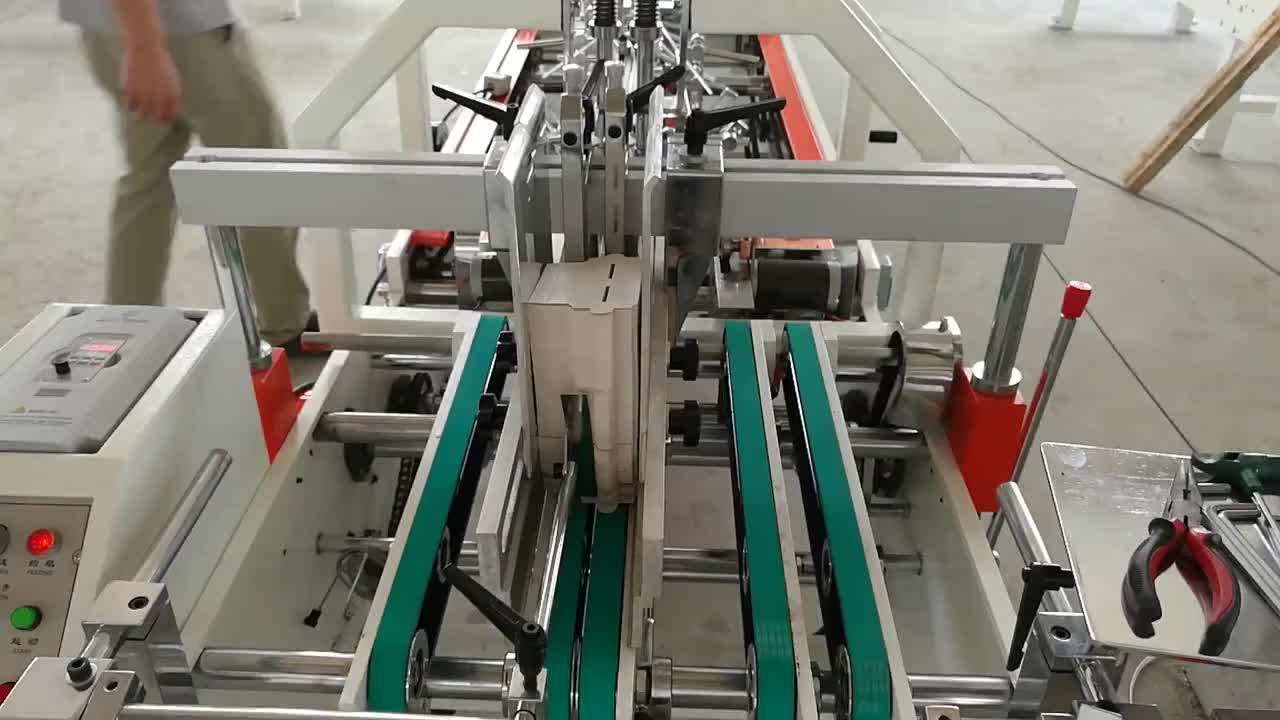 Zh-800c Automatic Pasting Corrugated Carton Small Box Folder Gluer ...