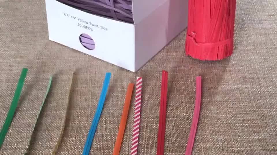 5mm X 4 Inch Biodegradable Colored Paper Wire Twist Ties - Buy Paper ...