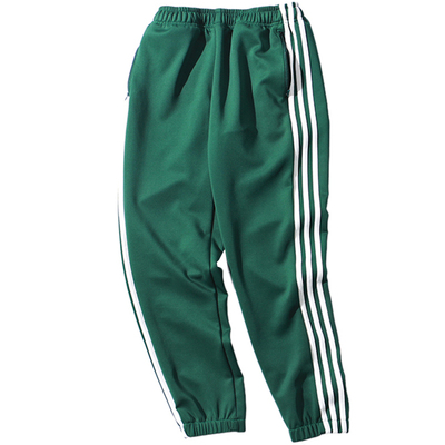 三道杠男女情侣嘻哈ins运动裤