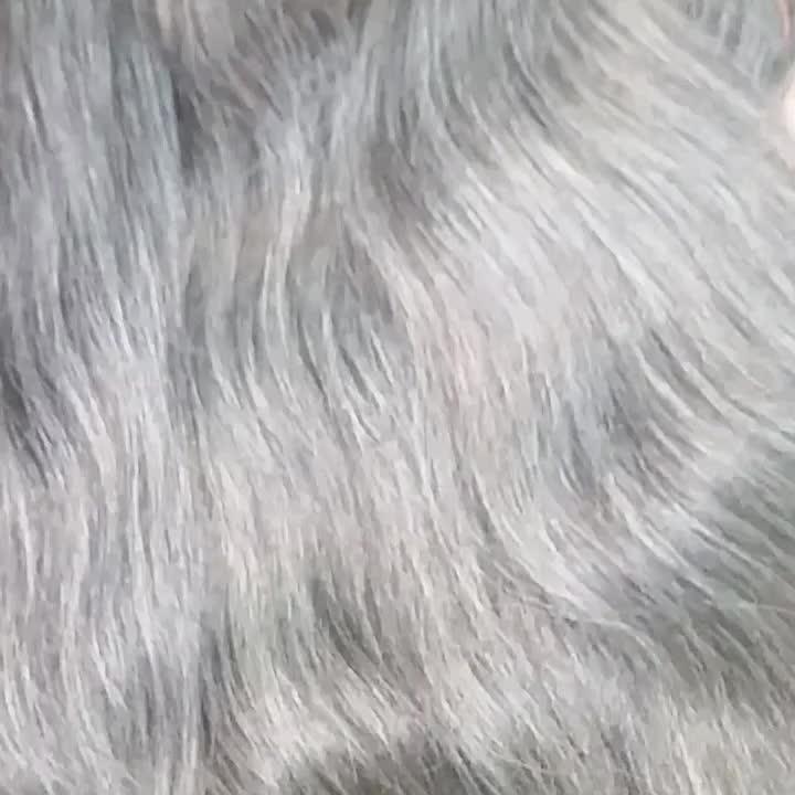 Grey Weave On Hair Unprocessed Gray Remy Hair Extensions Natural ...