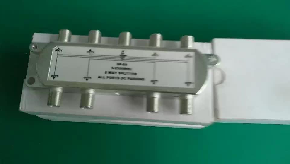 5-2400 Mhz 1 To 8 Coaxial Splitter/8 Way Splitter For Coax Cable Hdtv ...