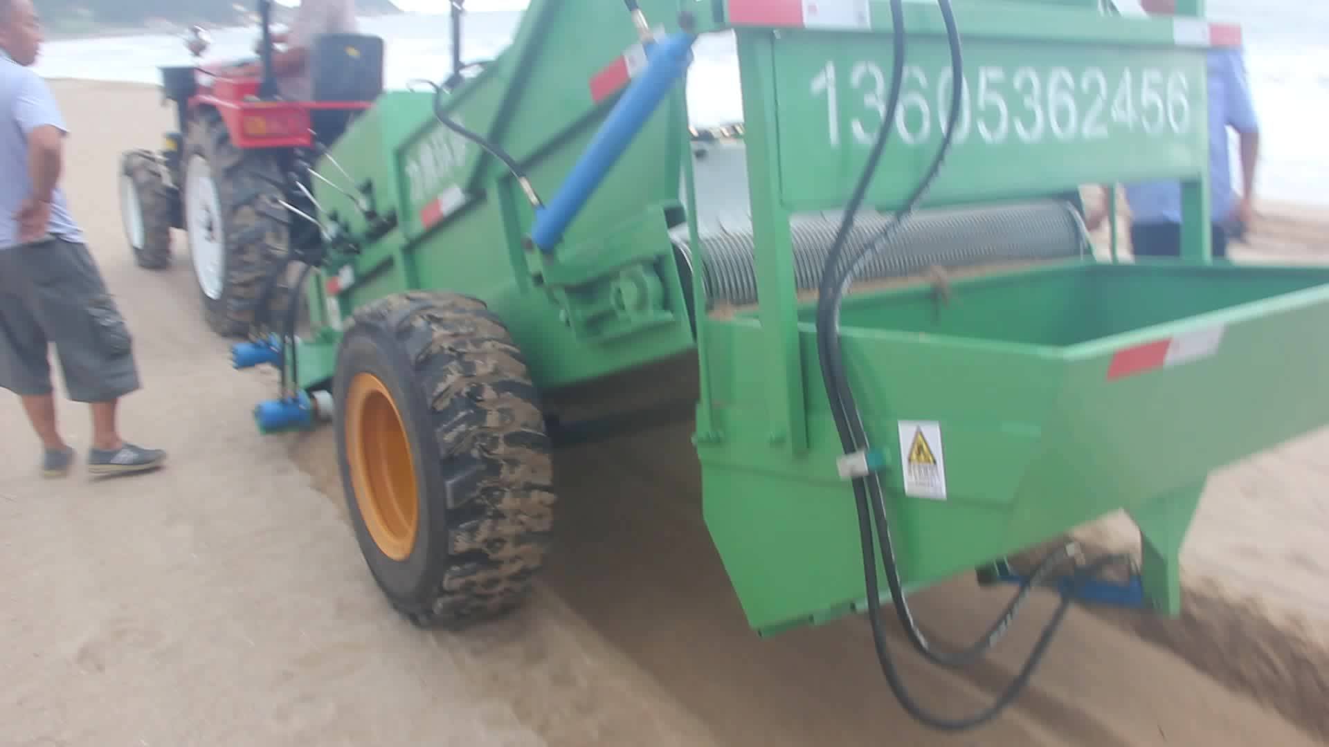 Hydraulic Beach Cleaner Tractor Towed Beach Sand Cleaning Machine Clean ...