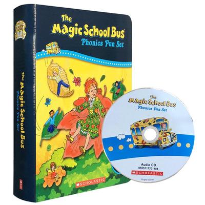 英文原版神奇的校车系列全套自然拼读The Magic School Bus Phonics Fun在人体中游览海底探险绘本阅读英语桥梁书版图画书第一二辑