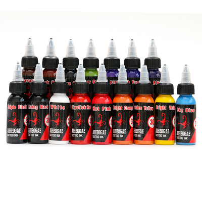 国产刺青彩色颜料墨水30ml小纹身