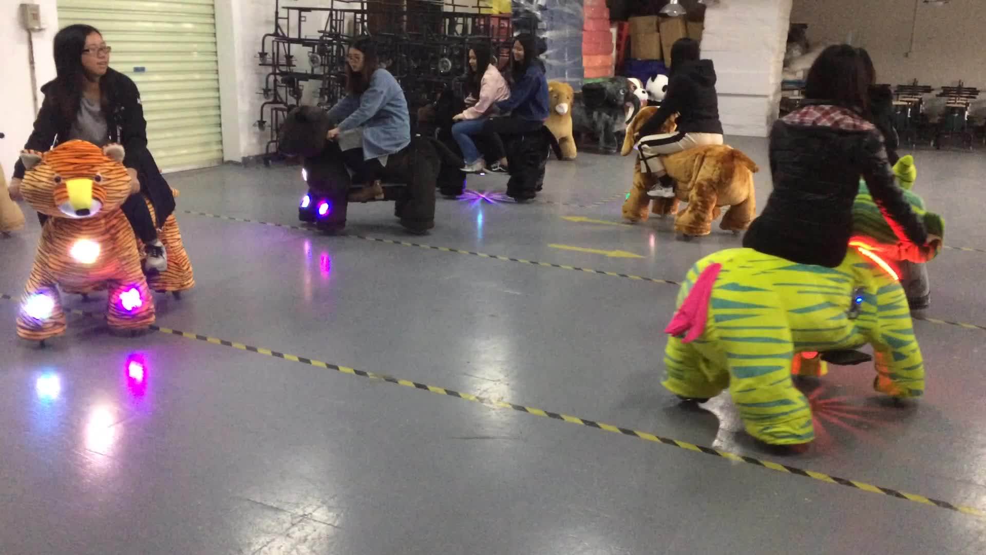 Popular Coin Animal Ride For Boy Riding Lion Toys Plush Zippy Animals ...