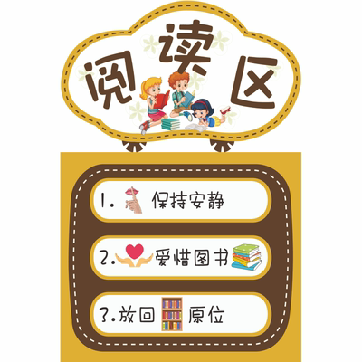 幼儿园教室布置墙贴区域规则贴纸