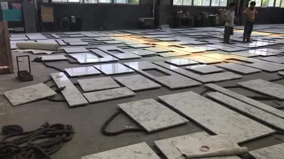 Ipanema River White Granite Countertop With Clients's Design - Buy ...