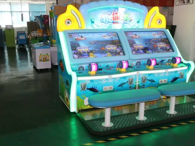 Indoor Amusement Catch Fish Coin Operated Kids 4 Player Arcade Go ...