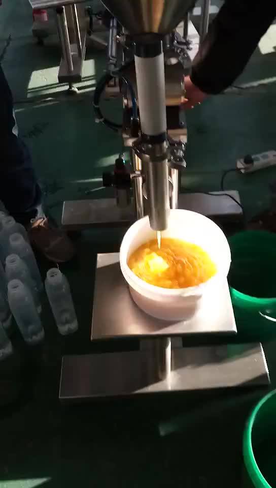 Semi Automatic Low Investment Cake Cream Pint Filler Small Jelly Ice ...