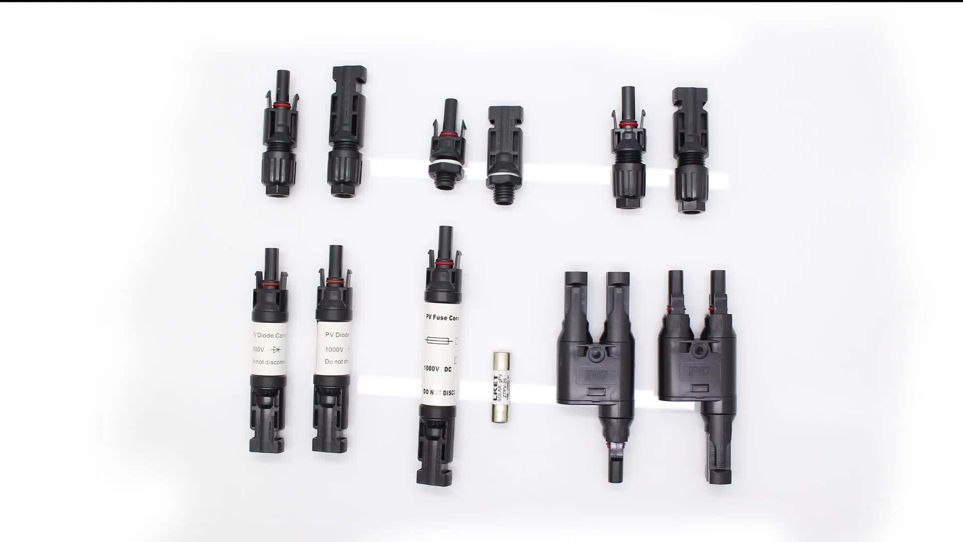 T-shaped 3-way Waterproof Connector 2 Pins 250v 20a Ip67 Male And ...