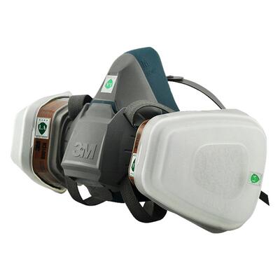 3M防尘喷漆气体防护面罩防毒面具