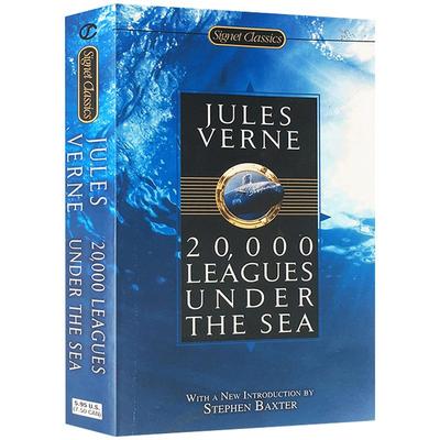 正版20000Leagues Under the Sea海底两万里英文版科幻小说凡尔纳三部曲之一青少年课外英语文学经典原著图书四年级七年级必读