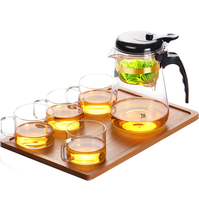 台湾76玻璃飘逸杯茶水分离泡茶壶