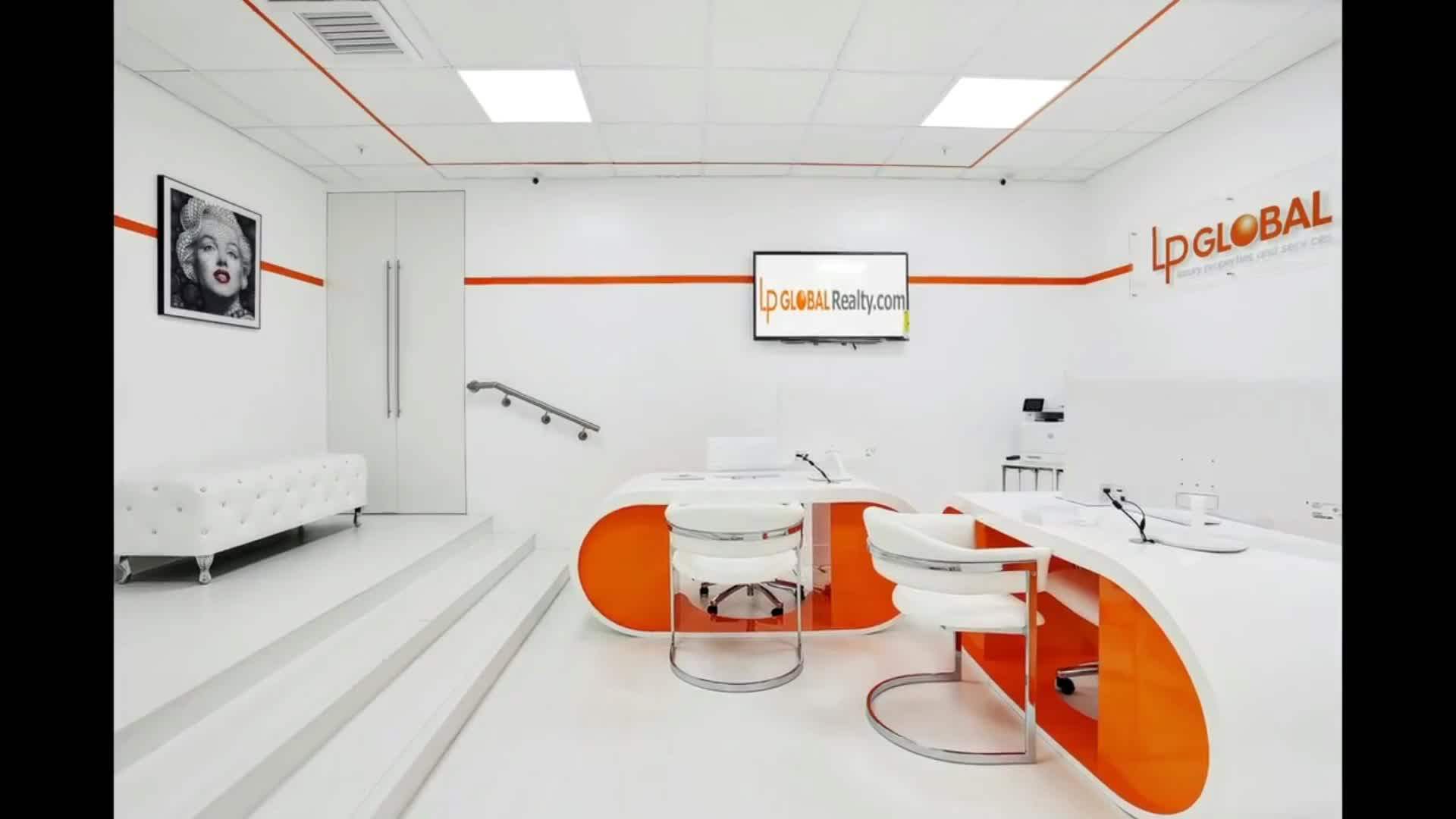 High Gloss White And Orange Color Manager Room Office Desk - Buy ...