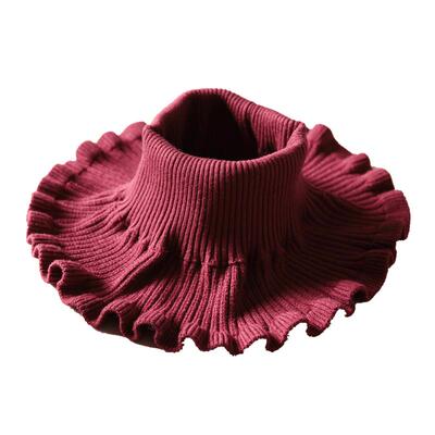 纯凝针织立领高领围巾脖套