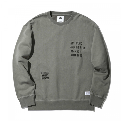 水洗刺绣卫衣秋冬圆领加绒套头