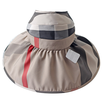 防紫外线韩国进口大檐帽子空顶帽